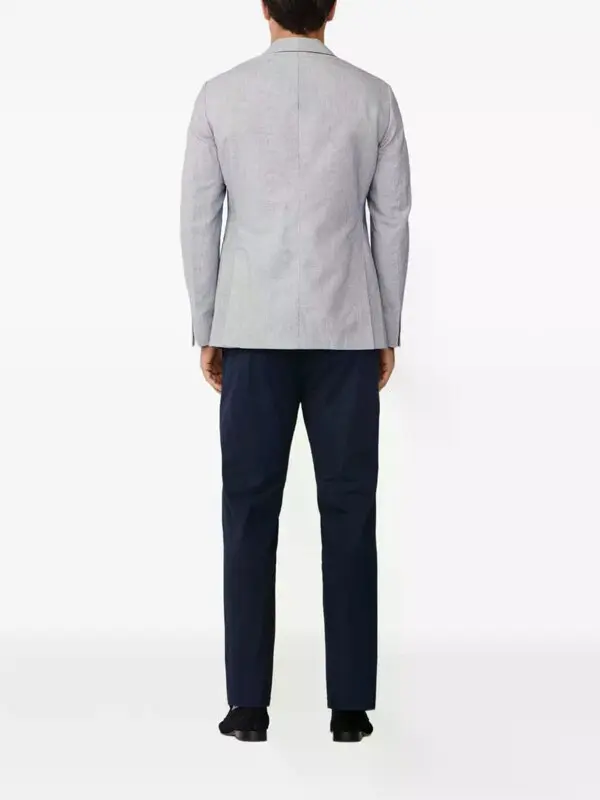 HACKETT LONDON Ascot Ticking-stripe Single-breasted Blazer
