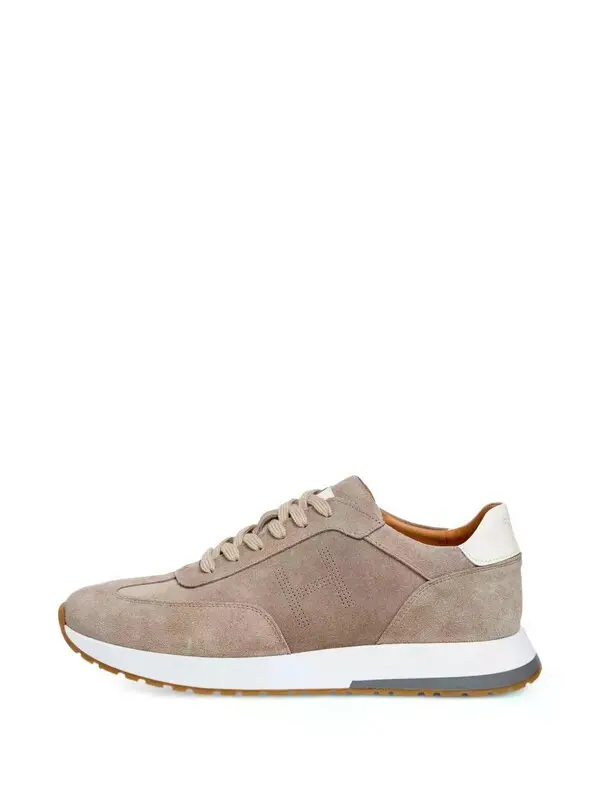 HACKETT  Perforated Logo Sneakers - Neutrals