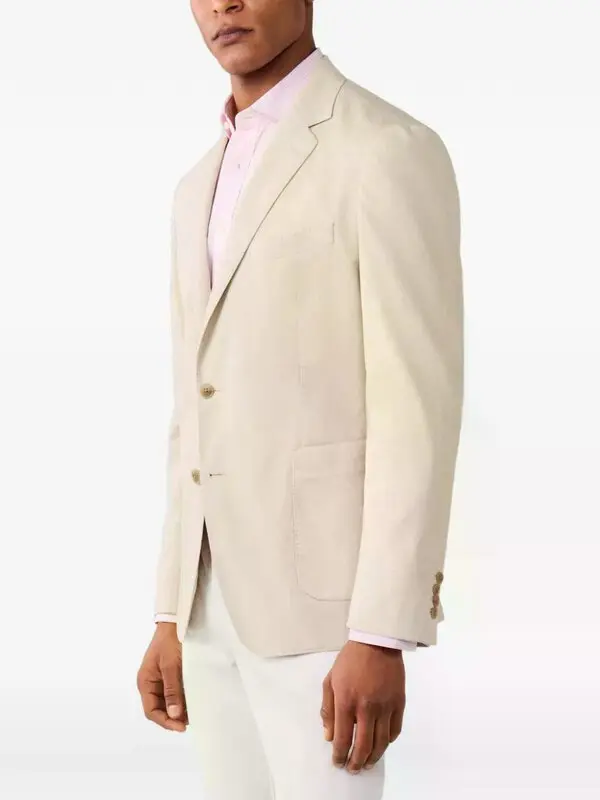 HACKETT LONDON Garment-dyed Notch-lapel Blazer