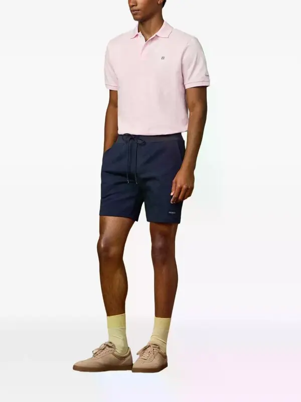 HACKETT  Logo Patch Drawstring Shorts