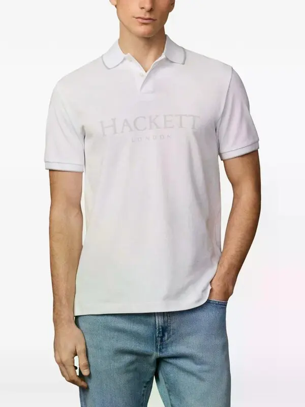 HACKETT  Logo-print Piqué Polo Shirt