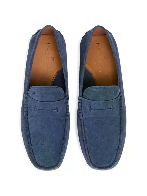 HACKETT  Suede Driver Loafers - Blue