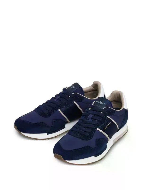 HACKETT  Keston Suede-panel Sneakers - Blue