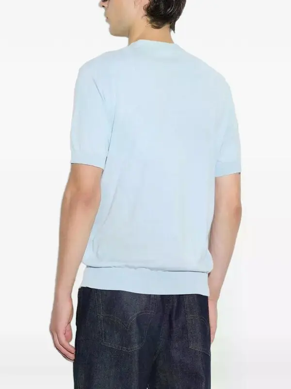 PAOLO PECORA Crew Neck Short Sleeve Sweater