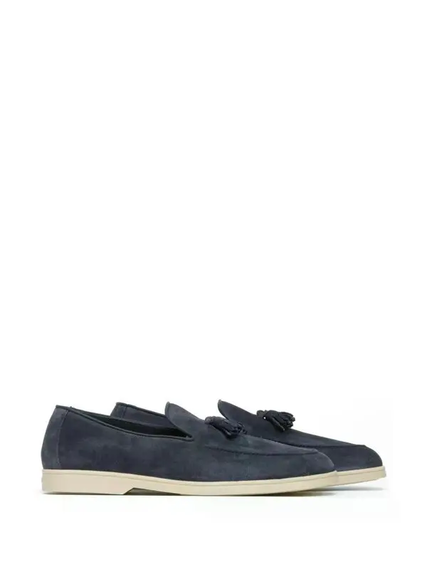 DOUCAL'S Suede Tassel Detail Loafers