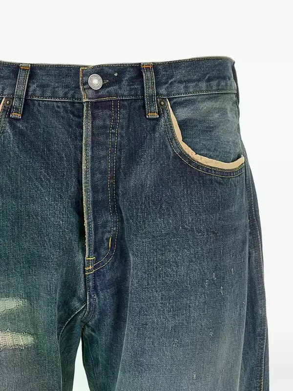 Undercover Embroidered Distressed Jeans
