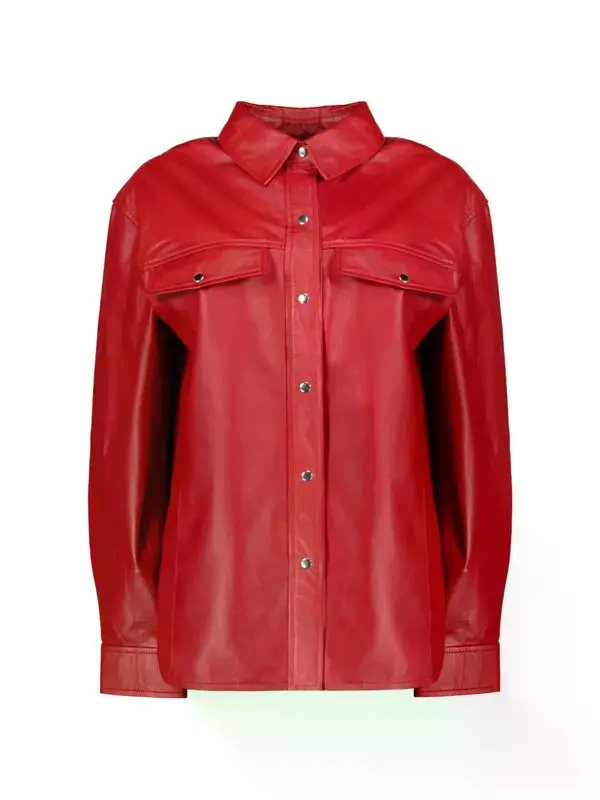 IRO PARIS Leather Buttoned Jacket