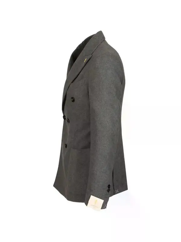 GUARINUCCI Double-breasted Peak-lapel Blazer