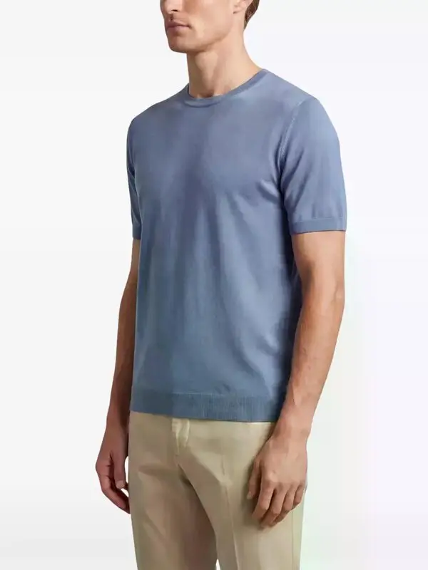 DRUMOHR Fine-knit Short-sleeve T-shirt