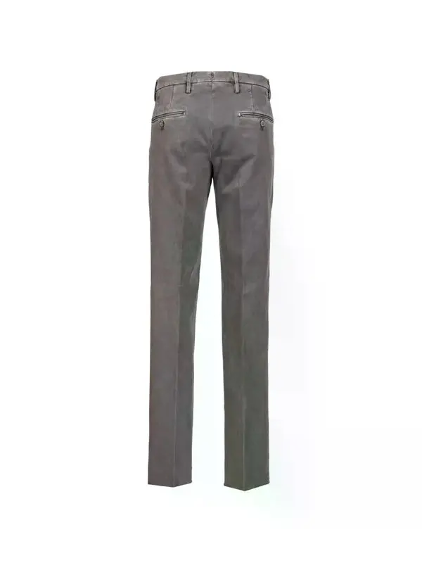 AL DUCA D’AOSTA 1902 Drill-texture Trousers - Grey