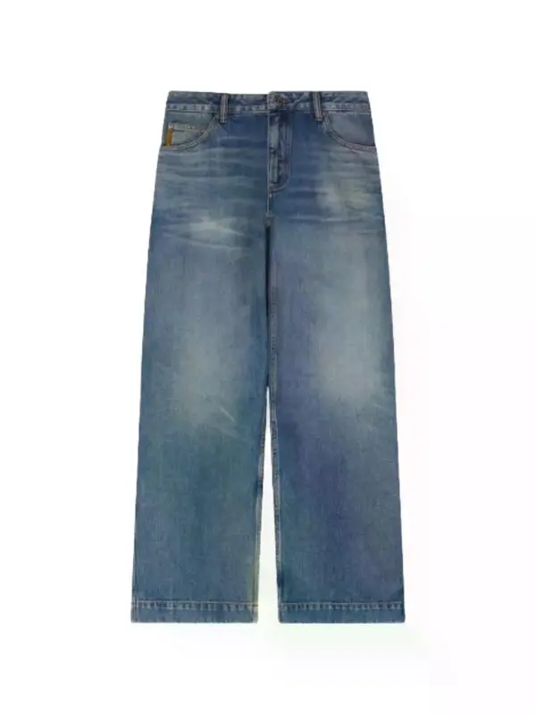 Emporio Armani Loose-fit Straight-leg Jeans - Blue