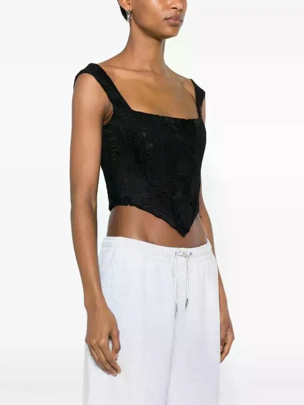 Giuseppe Di Morabito Embroidered Corset Top