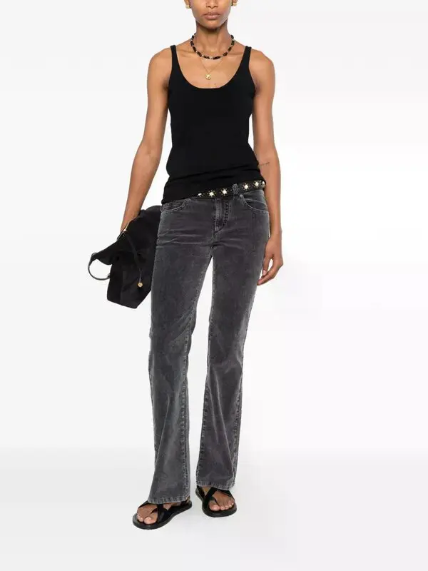 MARANT ETOILE Kelly Corduroy Flared Trousers - Black