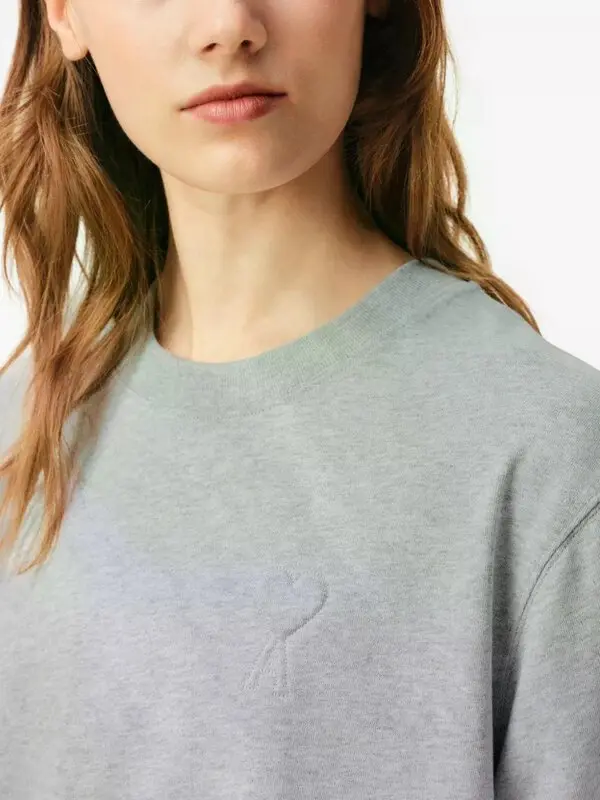 AMI Paris De Coeur Embossed T-shirt