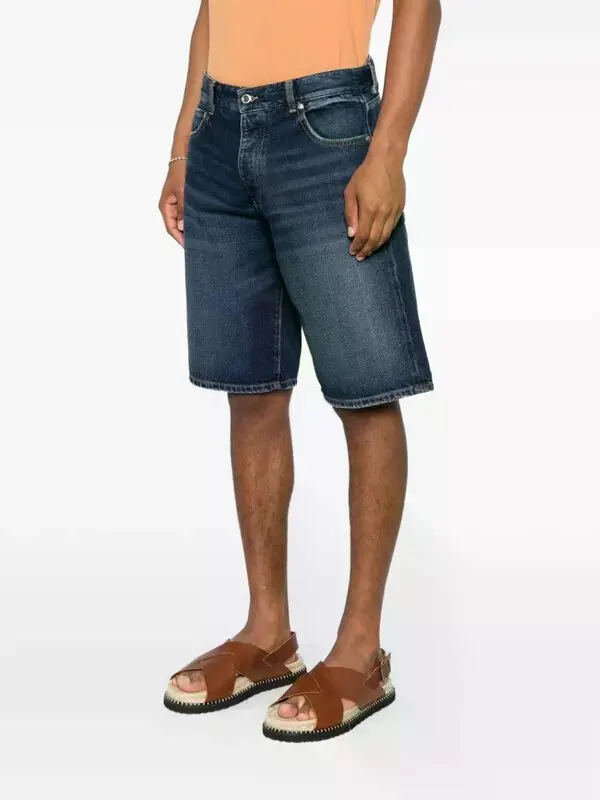 ICON DENIM LOS ANGELES Star-embroidered Denim Shorts