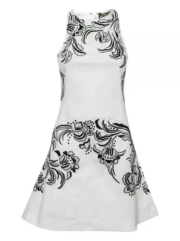 Roberto Cavalli Floral Sleeveless Mini Dress