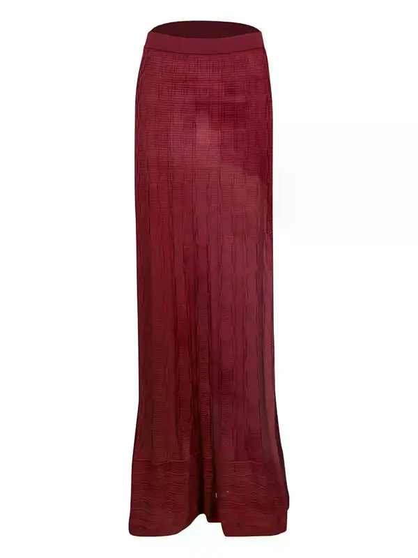 Missoni Jacquard Maxi Skirt - Red