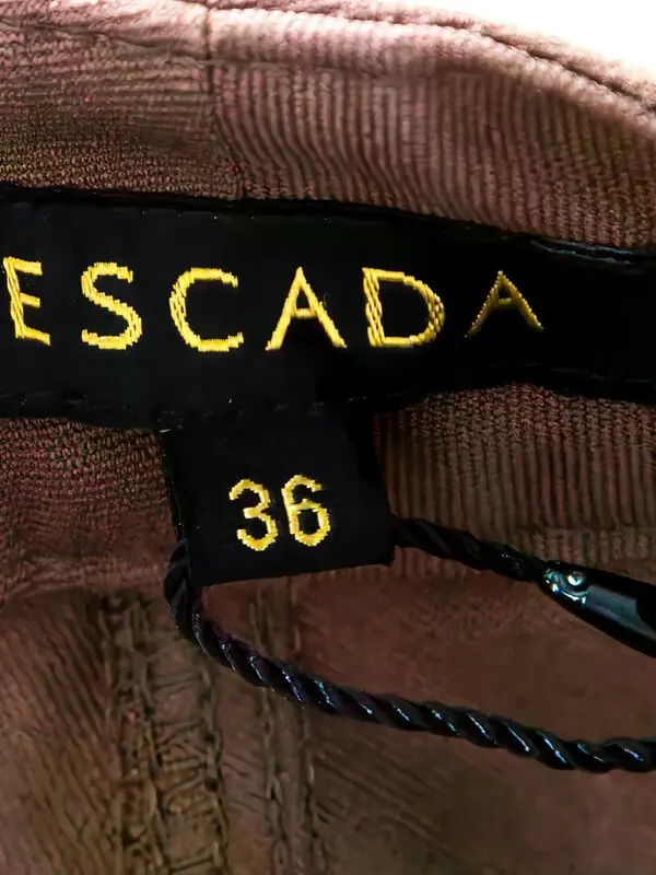 Escada Slim-cut Stretch-cotton Jeans With Gold-tone Buttons
