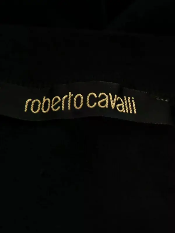 Roberto Cavalli Cotton Eagle Logo Rhinestone Tank Top