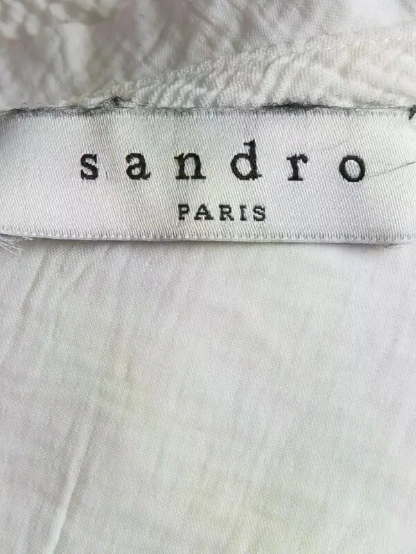 Sandro Crew Neck Long Sleeve Top