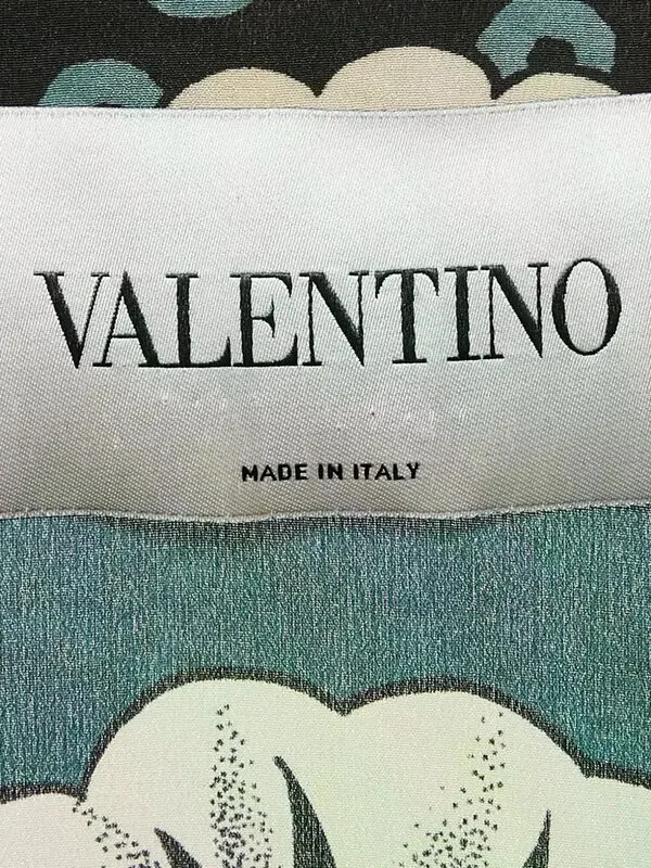 Valentino Garavani Printed Silk Crepe De Chine Midi Dress
