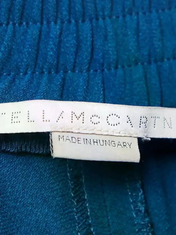 Stella McCartney Cotton Blend Stretch Design Track Pants