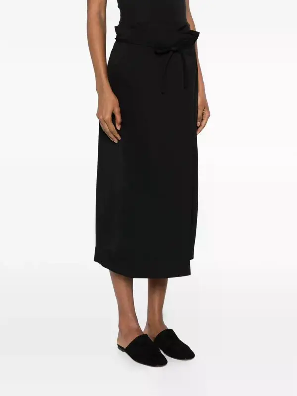 Calvin Klein Hallie Wrap-style Midi Skirt - Black