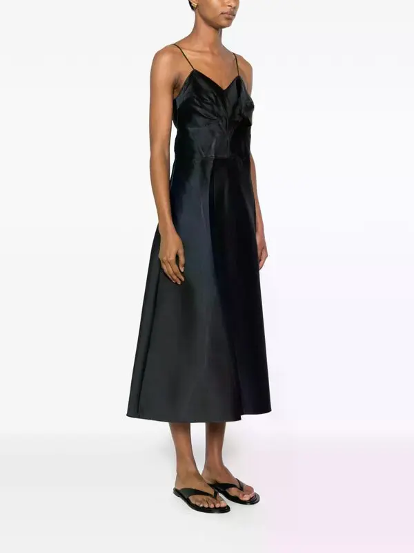 Calvin Klein Panelled Midi Dress - Black