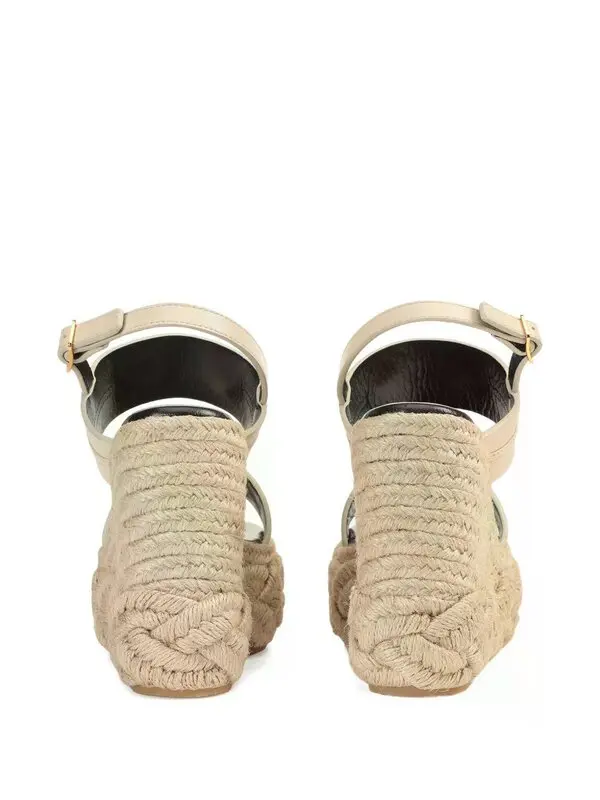 SERGIO ROSSI Bitt Buckle Plaited Sandals