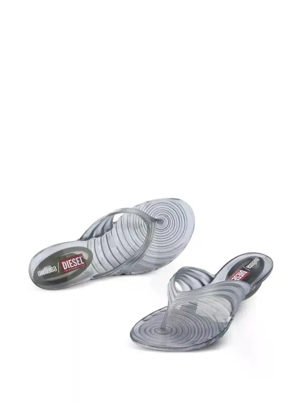 Melissa X Diesel Quantum Thong Sandals - Grey