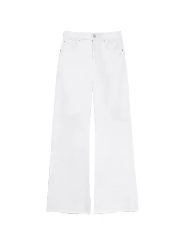 ANINE BING Wyatt Flared-leg Jeans - White