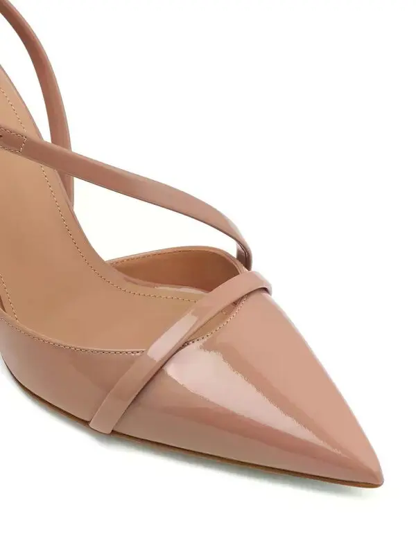 MALONE SOULIERS Patent Leather Slingback Pumps