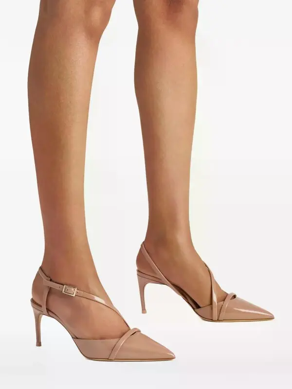 MALONE SOULIERS Patent Leather Slingback Pumps