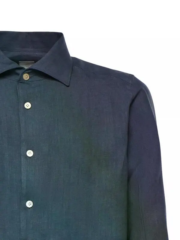 Eleventy Long-sleeve Button-down Shirt - Blue