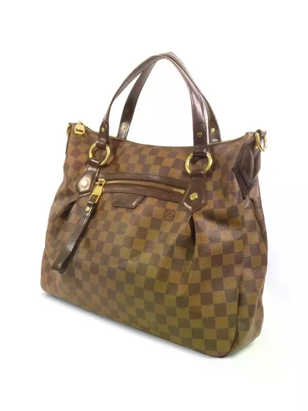 LOUIS VUITTON Damier Ebène Evora Mm Tote Bag - Brown