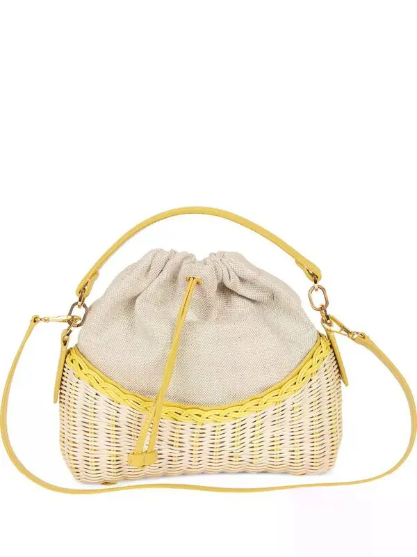 Rodo Wicker Drawstring Tote Bag