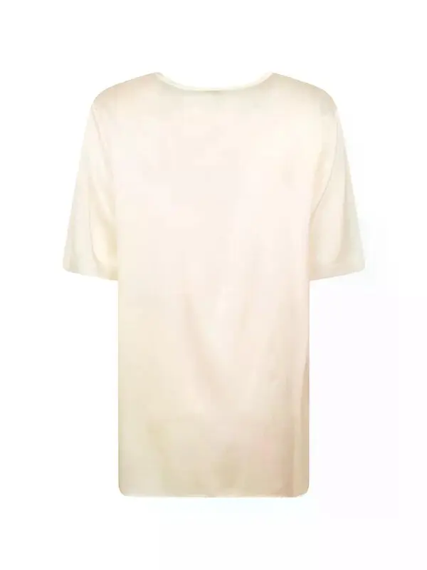 HER SHIRT Satin-finish T-shirt
