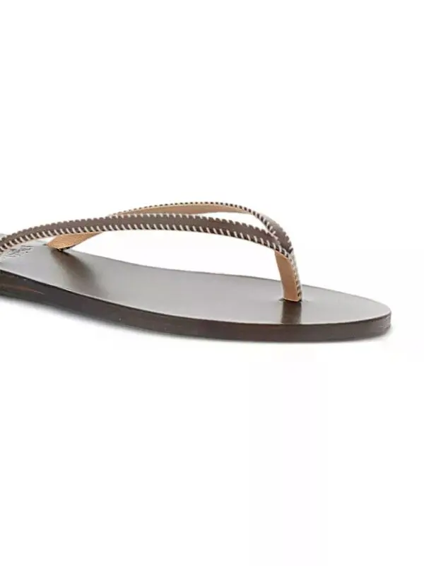ANCIENT GREEK SANDALS Saionara Thong Sandals - Brown