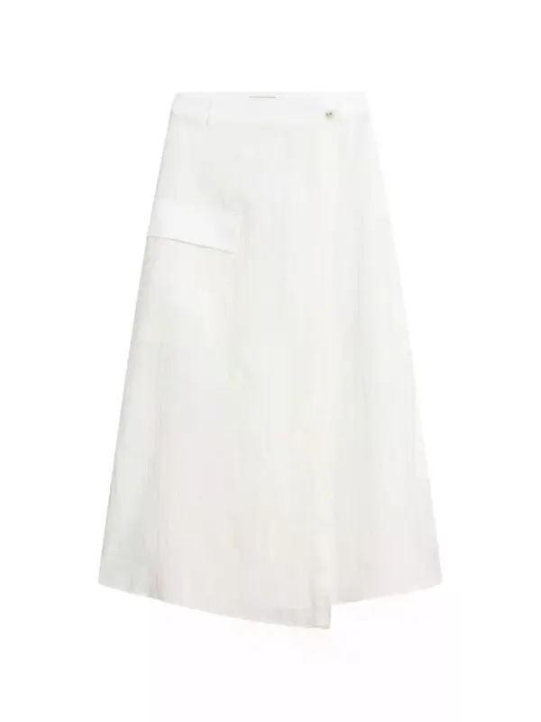 Woolrich Checked Cargo Midi Skirt