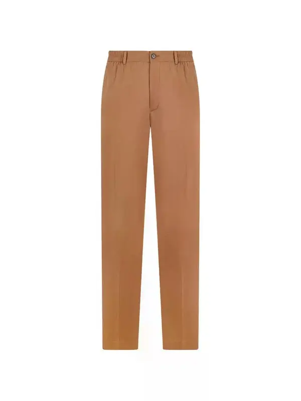 SLOWEAR Elasticated-waistband Button-flap Trousers