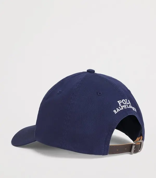 Polo Ralph Lauren Cotton Baseball Cap With Embroidered Polo Bear