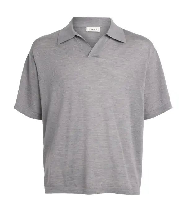 FRAME Wool-cashmere Superfine Polo Shirt - Brown