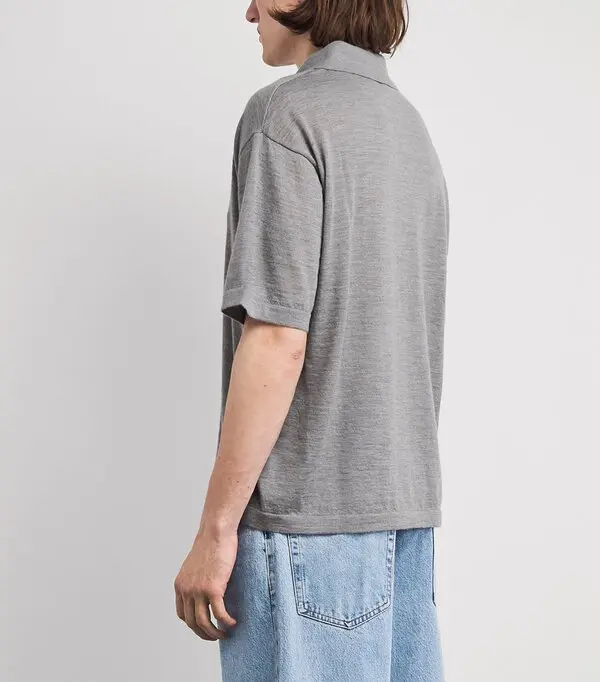 FRAME Wool-cashmere Superfine Polo Shirt - Brown