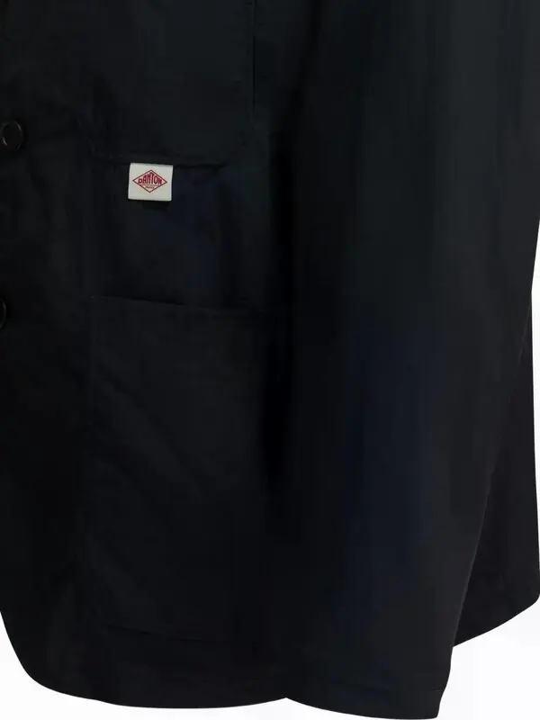DANTON Logo-patch Button-up Coat