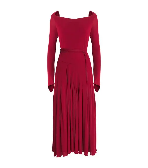 Tory Burch Jersey Pleated Midi Dress