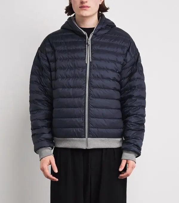 Canada Goose Organic Cotton Reversible Down Hoodie - Navy