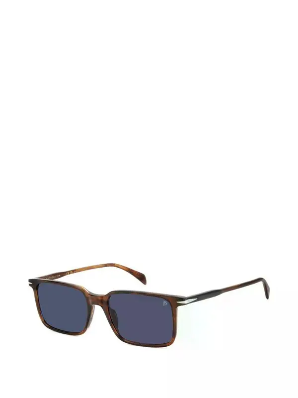 DB EYEWEAR BY DAVID BECKHAM Tortoiseshell Effect Rectangle Frame Sunglasses