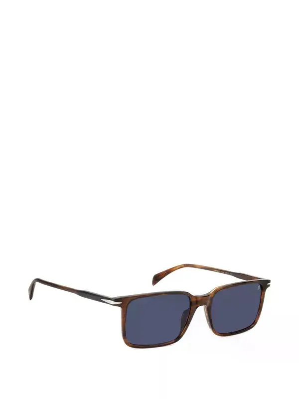 DB EYEWEAR BY DAVID BECKHAM Tortoiseshell Effect Rectangle Frame Sunglasses