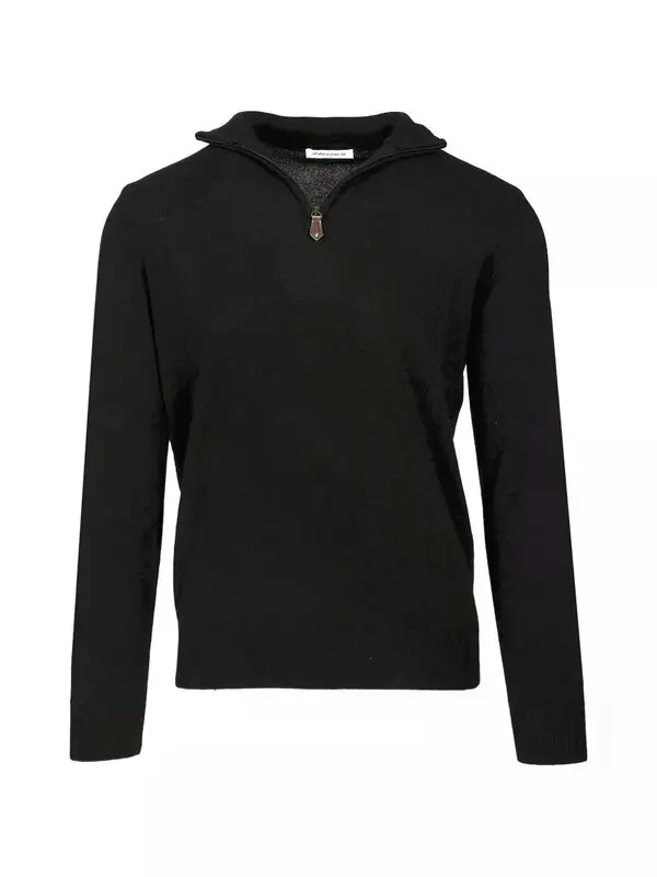 Al Duca D'aosta Zip-fastening Cashmere Sweater - Black