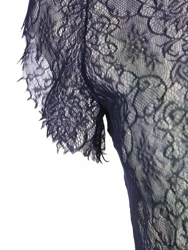 PAULINE DUJANCOURT Embroidered Lace T-shirt